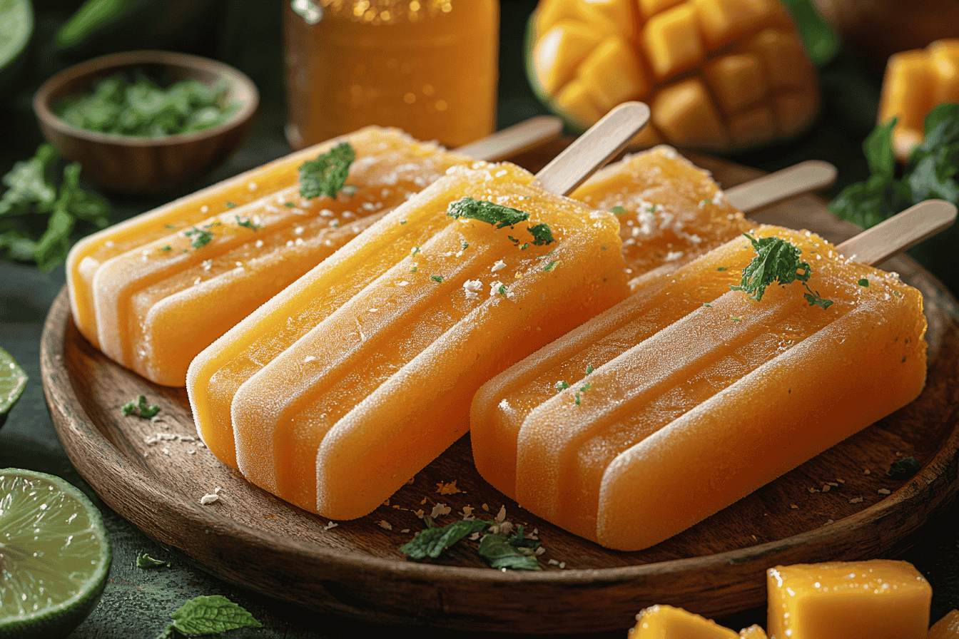 Bali-Style Lemon Apricot Fruit Pops | Healthy Tropical Snack