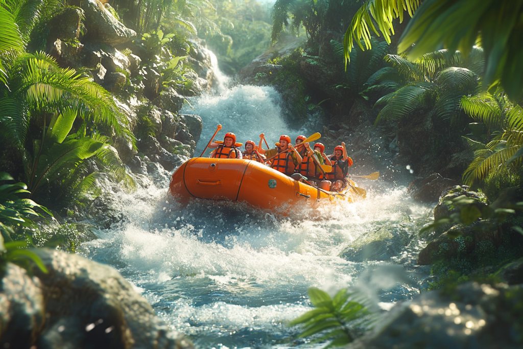 Family Adventures: Ayung River Rafting with a Nanny in Bali