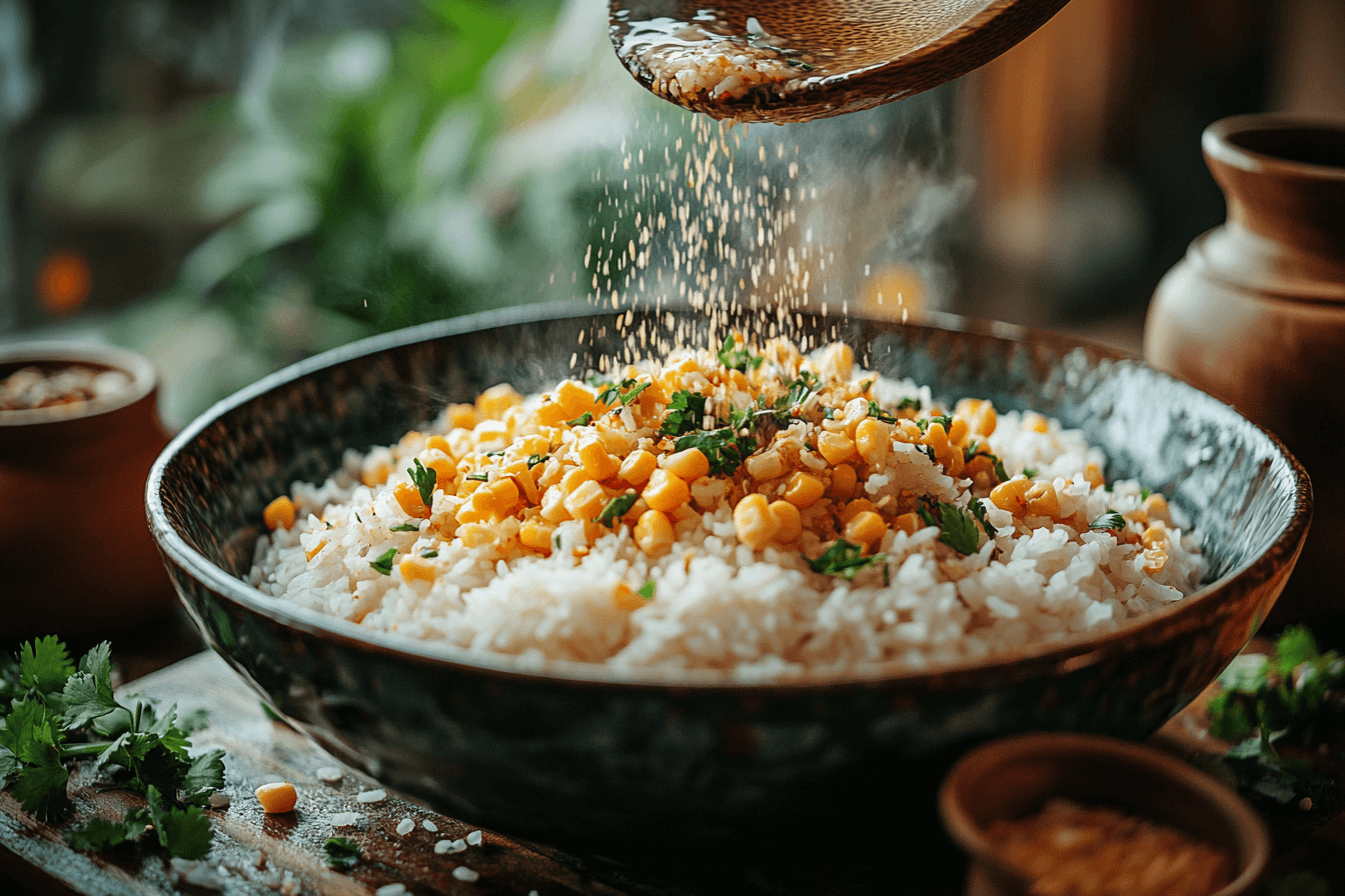Simple Corn Rice: Kid-Friendly Recipe in Bali